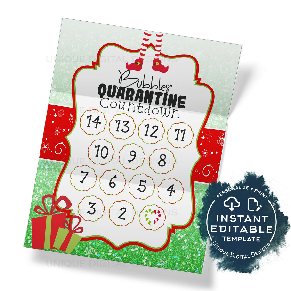 Editable Elf Quarantine Arrival KIT 2020, Elf Welcome Letter Christmas
