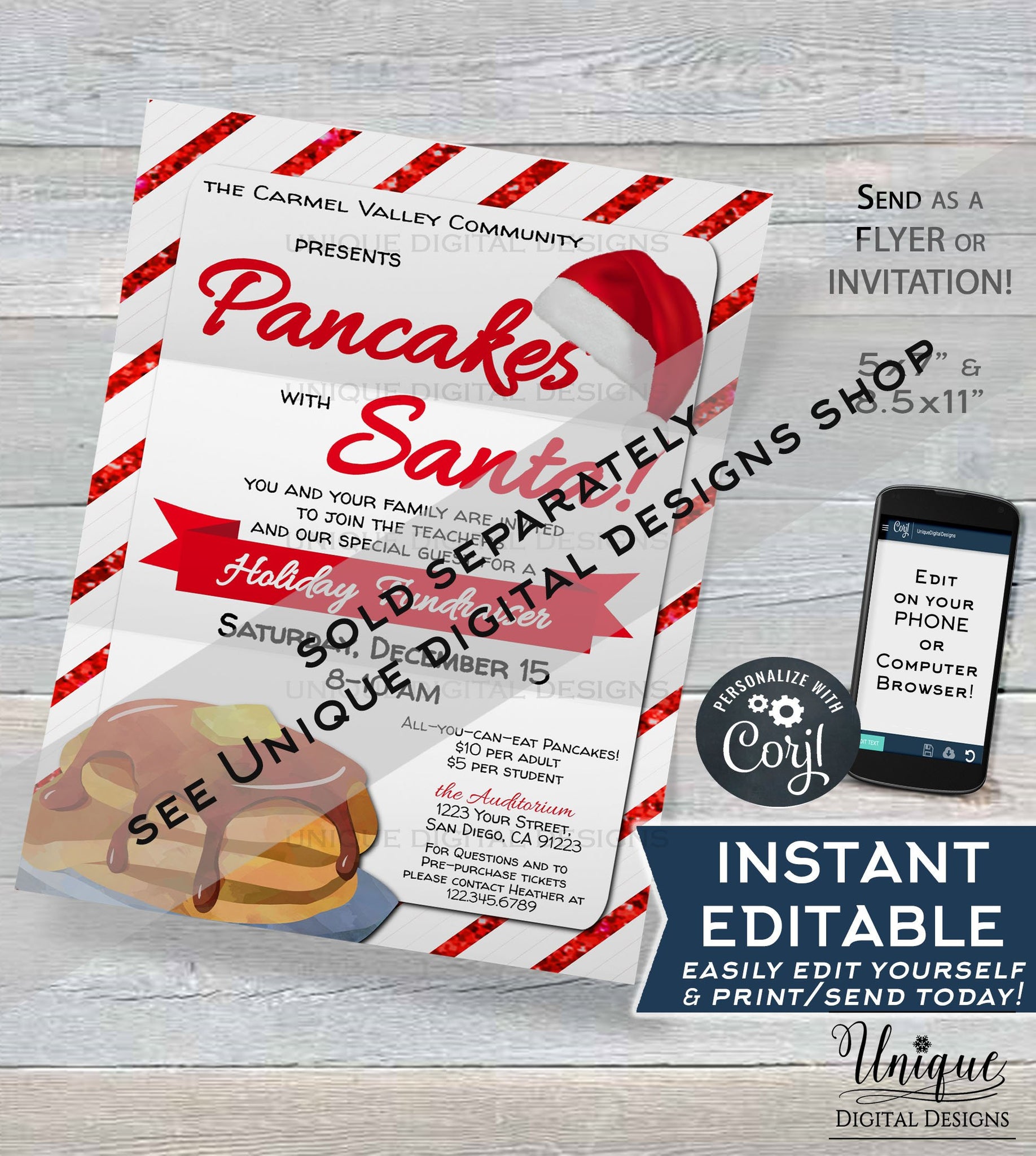 Christmas Classroom Favors Tag, Kids Editable Christmas Candy Cane Tha